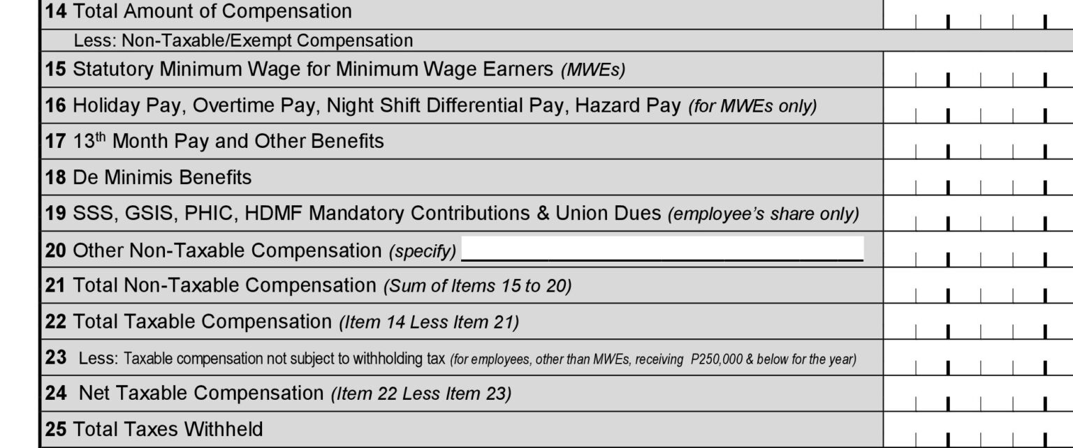 Use BIR Form 1601-C as Guide for Payroll Computation * Hurey